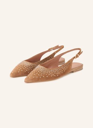 Kennel & Schmenger Slingballerinas Nika Mit Schmucksteinen beige