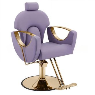 Generic Friseurstuhl mit hydraulischer Pumpe Friseursessel 360&deg; Drehbar Friseurst&uuml;hle Barber Stuhl Einstellbar, mit Fu&szlig;st&uuml;tze f&uuml;r Friseursalon Barbershop Spa 