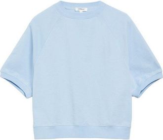 s.Oliver Sweatshirt Sweatshirt Sweatshirt im Relaxed Fit mit halblangem Arm