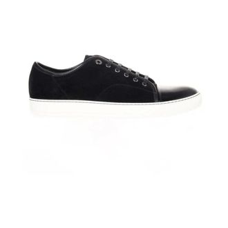 Lanvin Homme, Chaussures, Noir, Taille: 45 EU Baskets Dbb1 en daim et cuir verni