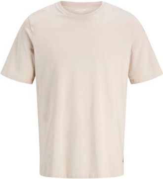 Jack & Jones Jjeorganic Basic Tee Ss O-neck Noos Homme T-shirt, Moonbeam - D&eacute;tails : Slim, M
