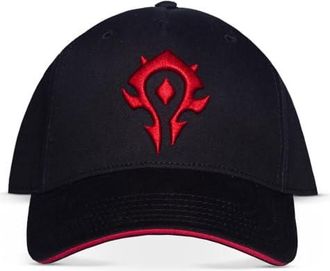 World of Warcraft Red Horde Strapback Casquette de baseball Taille unique, Noir, taille unique