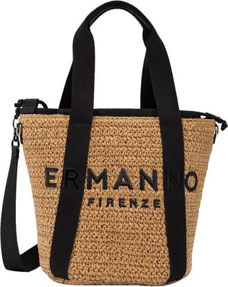 Ermanno Scervino Femme, Sacs, Beige, Taille: ONE Size Sac Iconique en Paille Tress&eacute;e