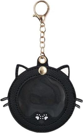 Generico Pour Chien - Pour Collectionneurs De Chat En Forme De Visage, Mignon Comm&eacute;moratif Pour Rangement De Photos, Sac De Voyage, Sac, Portefeuille, Noir, ri