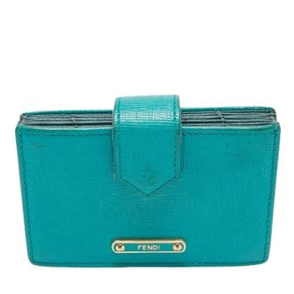 Fendi Portefeuille accord&eacute;on Pre-owned - Femme - Pre-owned - Bleu - Taille: ONE Size