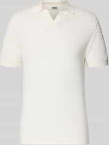 Drykorn Slim Fit Strick-Poloshirt mit Strukturmuster Modell BRAIAN