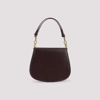Saint Laurent Hobo Bags - Burgundy Leather Shoulder Bag With Signature Logo - Gr. unisize - in Schwarz - f&uuml;r Damen