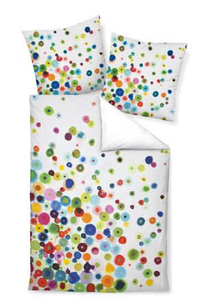 Janine Bettw&auml;sche Modern Art, Mehrfarbig, Textil, Graphik, 155x220 cm, Textiles Vertrauen - Oeko-Tex, b&uuml;gelfrei, pflegeleicht, atmungsaktiv, hautfreundlich, 