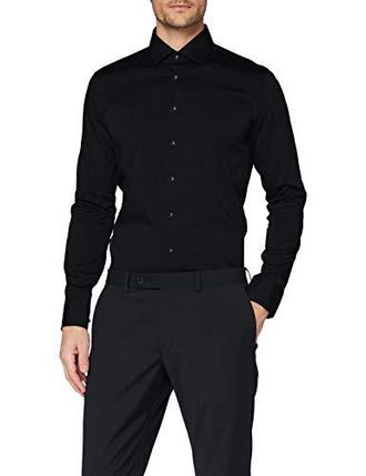 Seidensticker Chemise business Seidensticker pour homme - Coupe extra slim - Infroissable - Col Kent - Manches longues - 100 % coton