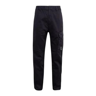 C.P. Company C.p. Company, Homme, Pantalons, Bleu, Taille: S Pantalon Cargo Regular en Sateen Stretch
