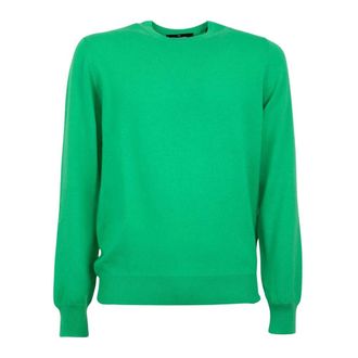 Gran Sasso Rundhals-Strickpullover - - Knitwear - Herren - Gr&uuml;n - L