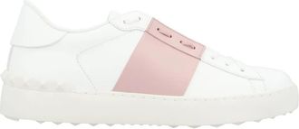 Valentino Garavani Low-Top Sneaker - Calfskin Sneakers With Contrasting Band And Rubber - Gr. 36,5 (EU) - in Weiß - für Damen