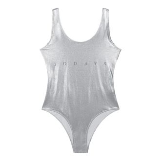 10 Days Femme, Maillots de bain, Gris, Taille: 36 FR Maillot de bain slim fit brillant