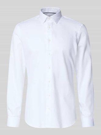Jake*s Super Slim Fit Business-Hemd mit Kentkragen