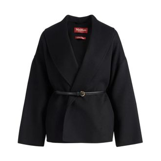 Max Mara Damen, M&auml;ntel, Schwarzk, 2XSGr&ouml;&szlig;e