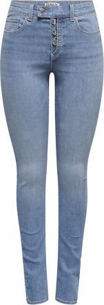 Only ONLWAUW MID Waist SK VIS BUT DNM