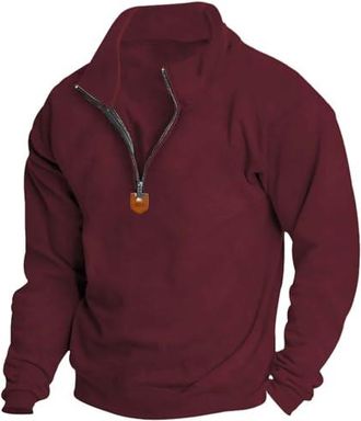 Generic Sweatshirts pour hommes, pulls, mode automne et hiver, décontracté, manches longues, demi-fermeture éclair, sweat-shirt à manches longues, sweat-shirt