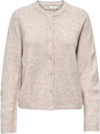 Only Onlsimoni KNT Noos Cardigan &agrave; col Rond L/S, Pumice Stone, M