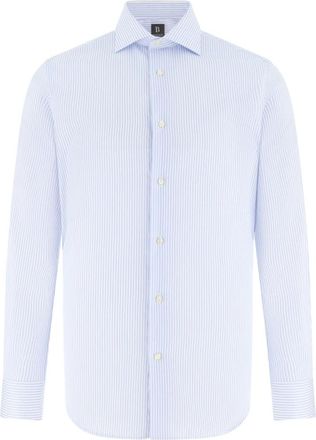Boggi Milano Homme, Chemises, Bleu, Taille: M Chemise Infroissable Ultime