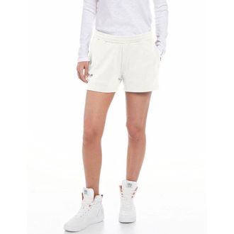 Replay Damen W8047A Lässige Shorts, 707 Creme, XXS