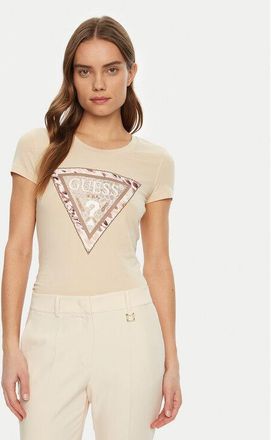 Guess T-Shirt W5RI22 J1314 &Eacute;cru Regular Fit