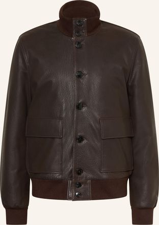Manzoni24 Manzoni 24 Lederjacke braun