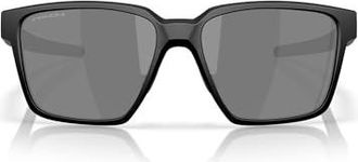Oakley Lunettes de soleil carrées Oo9430 Actuator Unisexe, Noir mat/noir Prizm., 57 mm