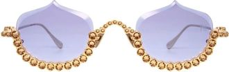 Anna-Karin Karlsson unisex, Accessoires, Jaune, Taille: 56 MM Lunettes de soleil Crystal Meringue