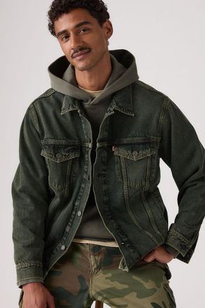 Levi's Relaxed Type III Trucker Jacket - Homme - Vert / Until Its Dust Od T - XL