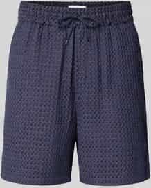 Les Deux Regular Fit Shorts mit Strukturmuster Modell Harry