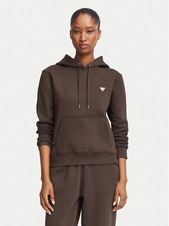 Guess Sweatshirt W4YQ04 KC811 Dunkelbraun Regular Fit