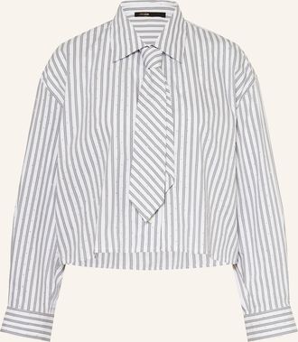 Maje Hemdbluse Mit Schmucksteinen weiss