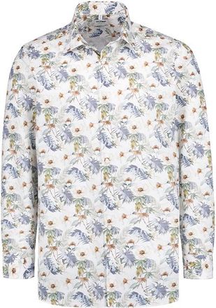 Olymp Herren Hemd wei&szlig; Baumwoll-Stretch