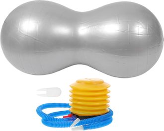 IFUNDOM Aufblasbarer Massageball Erdnussform Verdickter Anti Burst Yogaball für Pilates Gymnastik Balance übungsball für Erwachsene für Flexibilität Kraft Aus