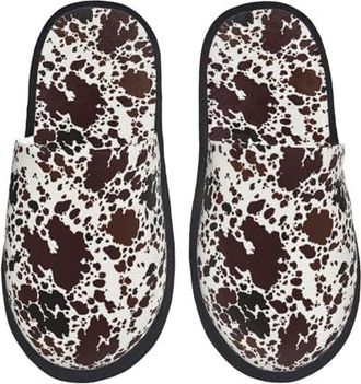 Generic Peau De Vache Unisexe Chaussures De Maison Doux Pantoufles Respirantes Chaussons Pour Automne Ext&eacute;rieur Int&eacute;rieur L