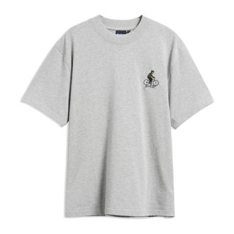 Barbour Trussford Bicycle Oversized T-Shirt - - Tops - Herren - Grau - S