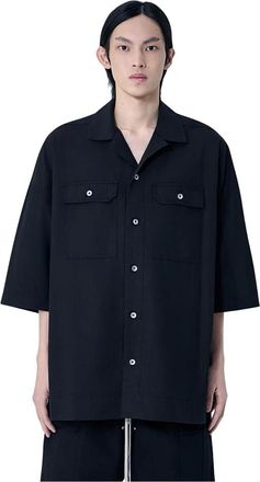 Rick Owens Homme, Chemises, Noir, Taille: M Magnum Tommy Shirt