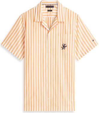 Tommy Hilfiger Kurzarmhemd aus Baumwolle mit Blockstreifen, Regular Fit in
