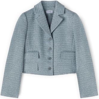 Motivi Femme, Vestes, Bleu, Taille: 42 FR Veste courte en tissu boucl&eacute;