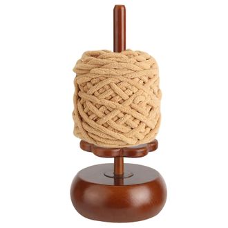 Generic Garnhalter f&uuml;r H&auml;kelnadeln, magnetischer Aufwickler aus Holz mit Garnaufbewahrung f&uuml;r Strickgarn, robuster Organizer f&uuml;r H&auml;kelarbeiten, ideal f&uuml;r Weih