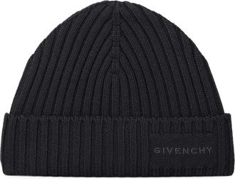 Givenchy Caps & Mützen - Beanie mit Logo-Stickerei - Gr. ONE SIZE - in Schwarz - für Damen
