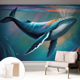 Tulup Carta Da Parati - Murale Alla Moda Decorazione - Camera Da Letto - Con Colla Gratuita Gigante Marino 312x219 Cm