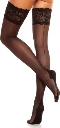 Glamory Halterlose Str&uuml;mpfe Couture 20 Halterlose Nahtstr&uuml;mpfe