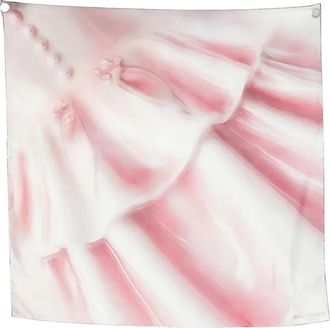 Maison Margiela Seidenschal mit Porzellan-Print - - Accessories - Damen - Rosa - ONE SIZE
