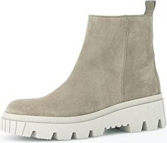 Gabor Femme Bottines, Dame Bottes de Motard,Semelle intérieure Amovible,Botte dhiver,Bottes,Demi-Bottes,fourré,Beige (Salbei) / 11,37.5 EU / 4.5 UK