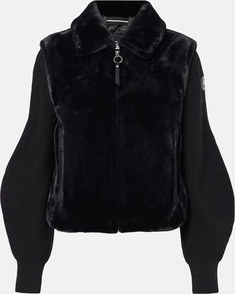 Fusalp Jacke Paige aus Wolle und Faux Shearling