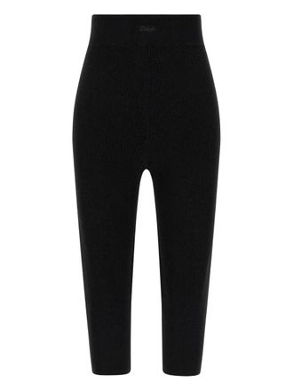 Chlo&eacute; legging en maille ajour&eacute;e - Noir