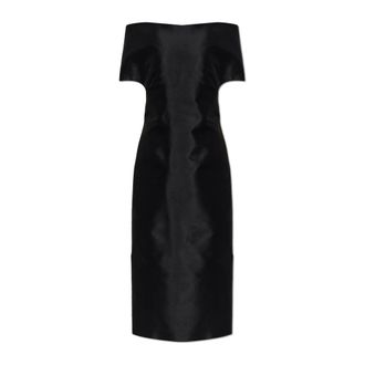 Jil Sander Off-Shoulder Midikleid - - Dresses - Damen - Schwarzk - L