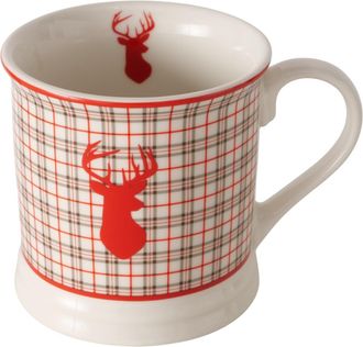 Boltze Kitzb&uuml;hl Jumbobecher braun/rot/wei&szlig; 0,42l (1 St&uuml;ck)