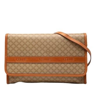 Celine Sac bandouli&egrave;re en toile enduite Pre-owned - Femme - Pre-owned - Beige - Taille: ONE Size